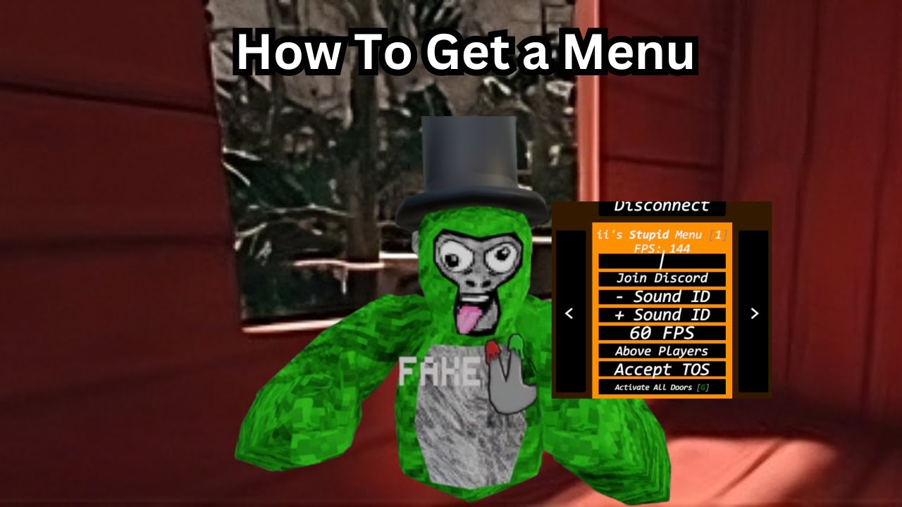 How To Get A Gorilla Tag Mod Menu (PC NEEDED) - YouTube