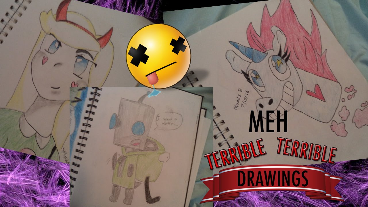 Meh TERRIBLE TERRIBLE drawings ;o (PART 1) - YouTube