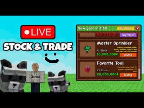 Grow a garden stockstream - YouTube