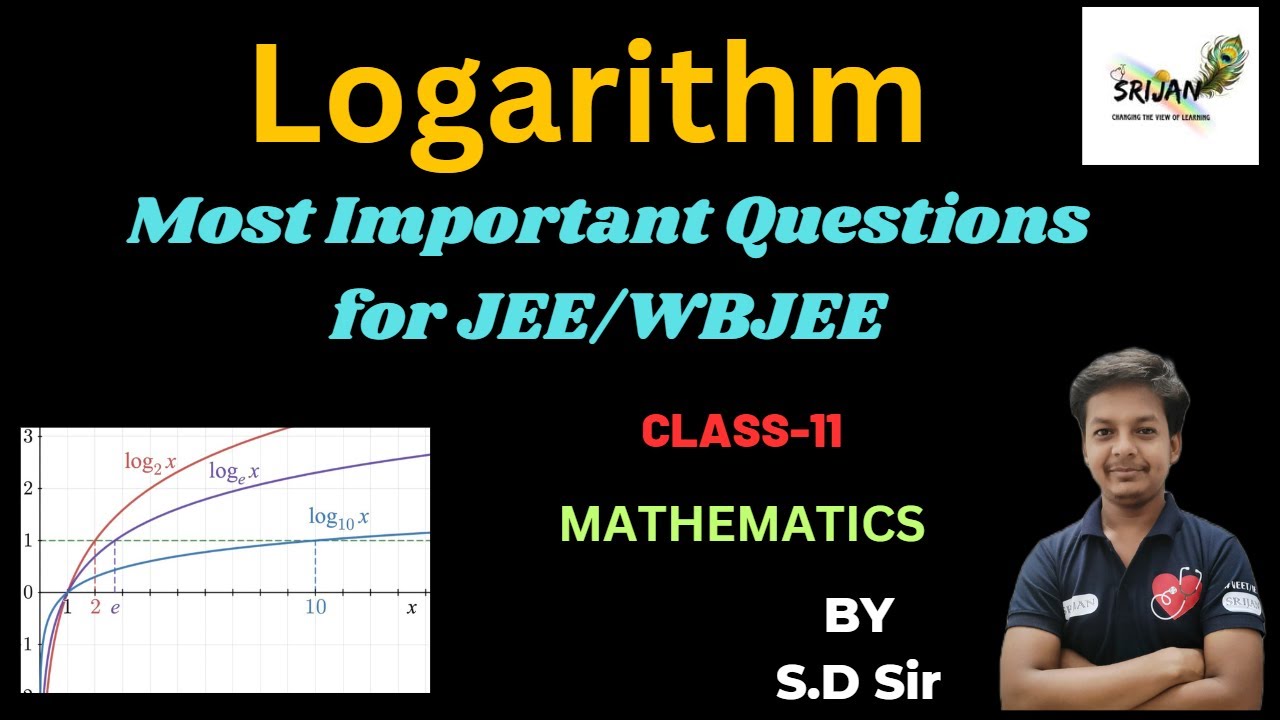 Logarithm, Most Important Questions for JEE/WBJEE #neet #jee #wbchse # ...