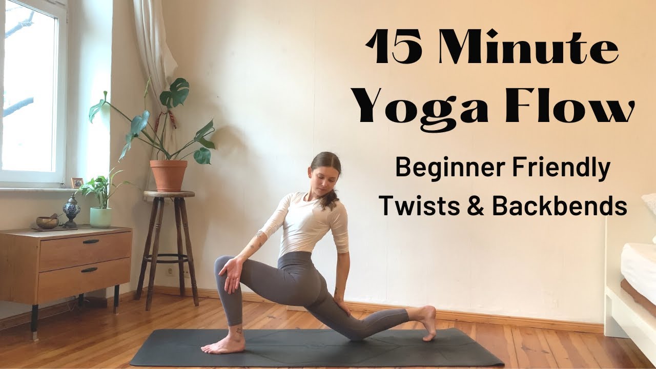 15 Minute Yoga Flow for Letting Go and Opening Up | Beginner Friendly ...