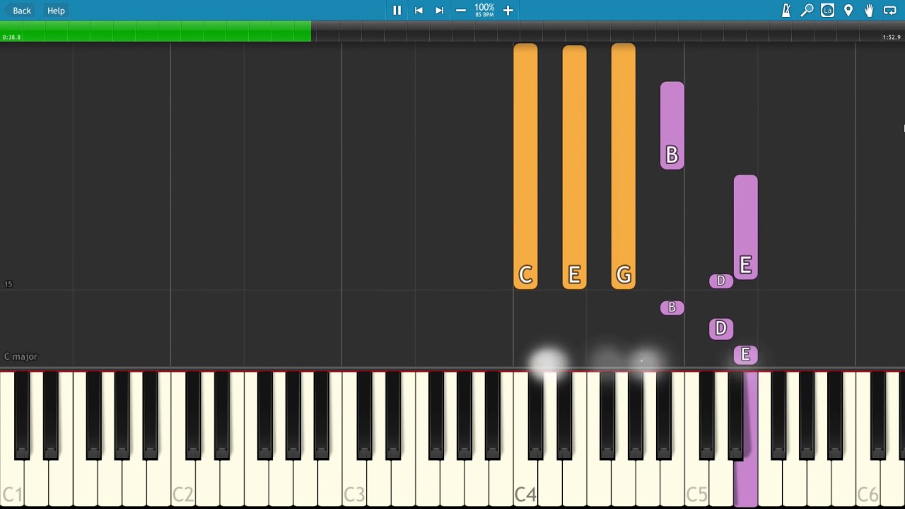 Ten Toes Down Challenge Piano Tutorial Instrumental - YouTube