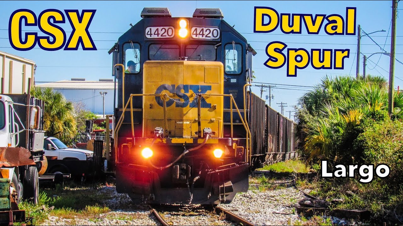 Ex Conrail GP40-2 on the CSX Duval Spur in Largo, FL! - YouTube