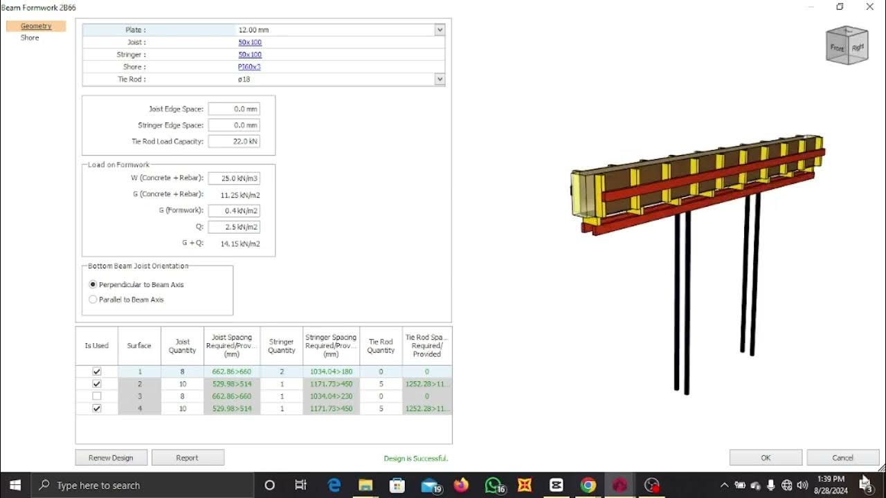 ProtaStructure tips! how to design FORMWORK on protaStructure - YouTube