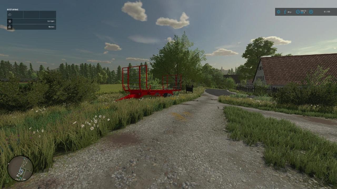 Rehbach aflevering 10 Boer Drew is de velden aant kalken + de kippen ...