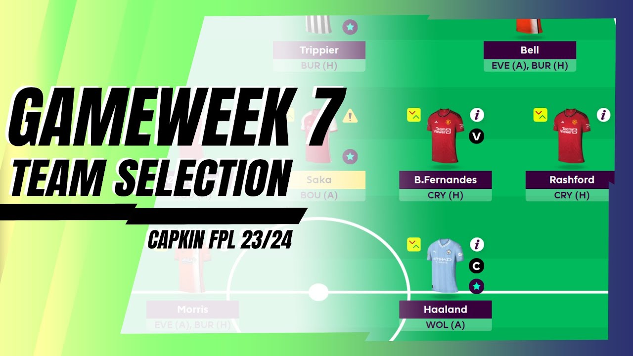 GW7 | TEAM SELECTION | BAD TRANSFER | Fantasy Premier League 2023/2024 ...