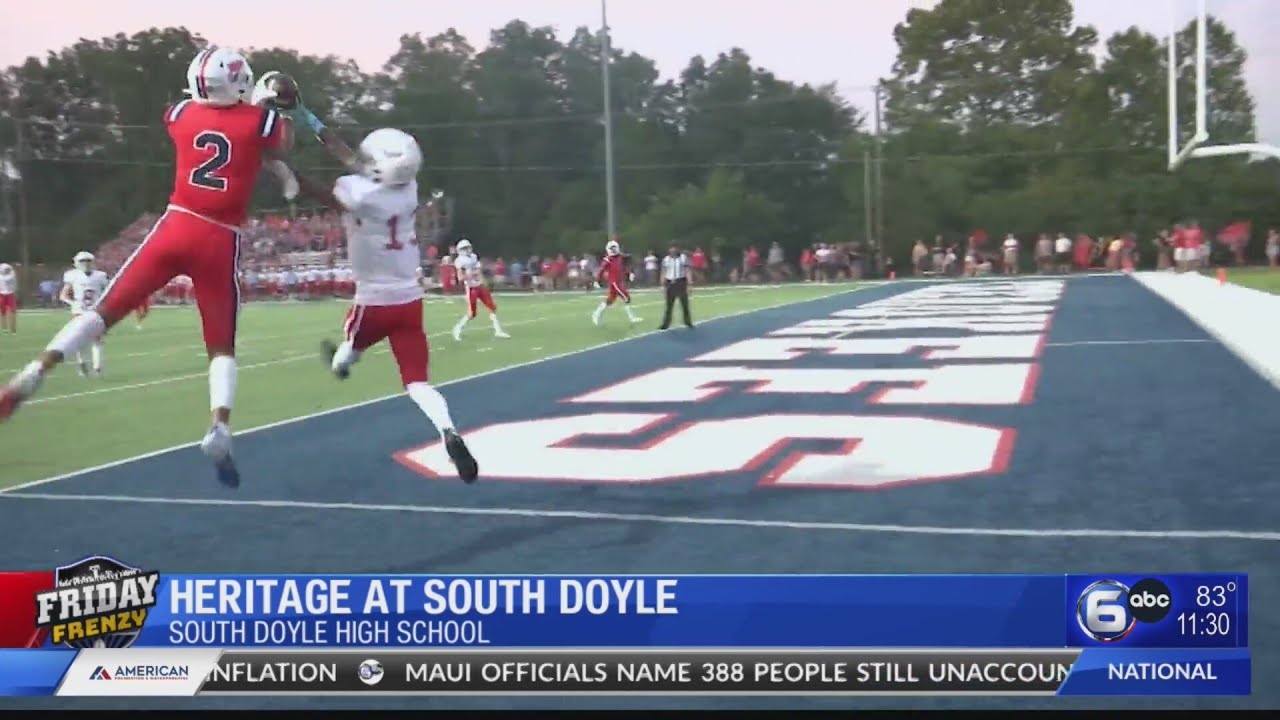 Heritage gets first win of the season over South Doyle - YouTube