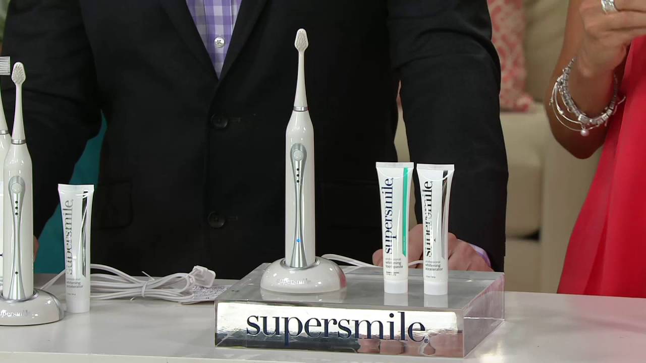 Supersmile 3pc. Sonic Toothbrush & Teeth Whitening Kit on QVC - YouTube