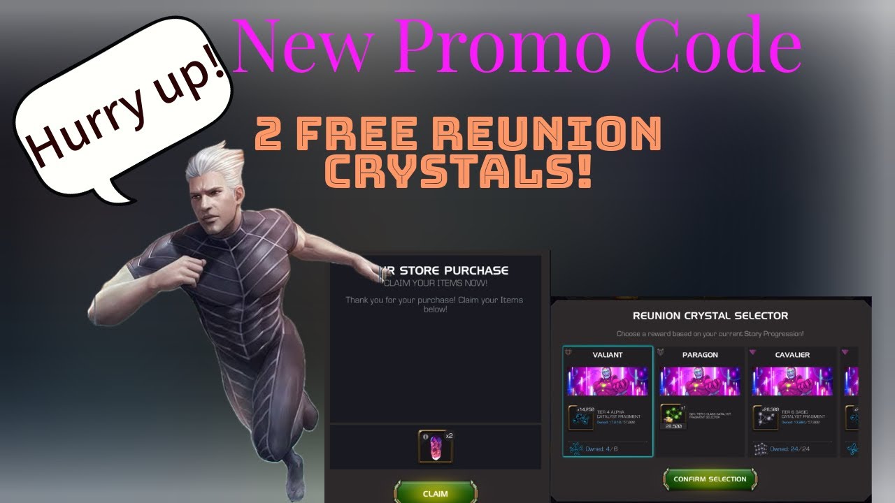 2 Free Reunion crystals! New Promo Code | MCOC - YouTube