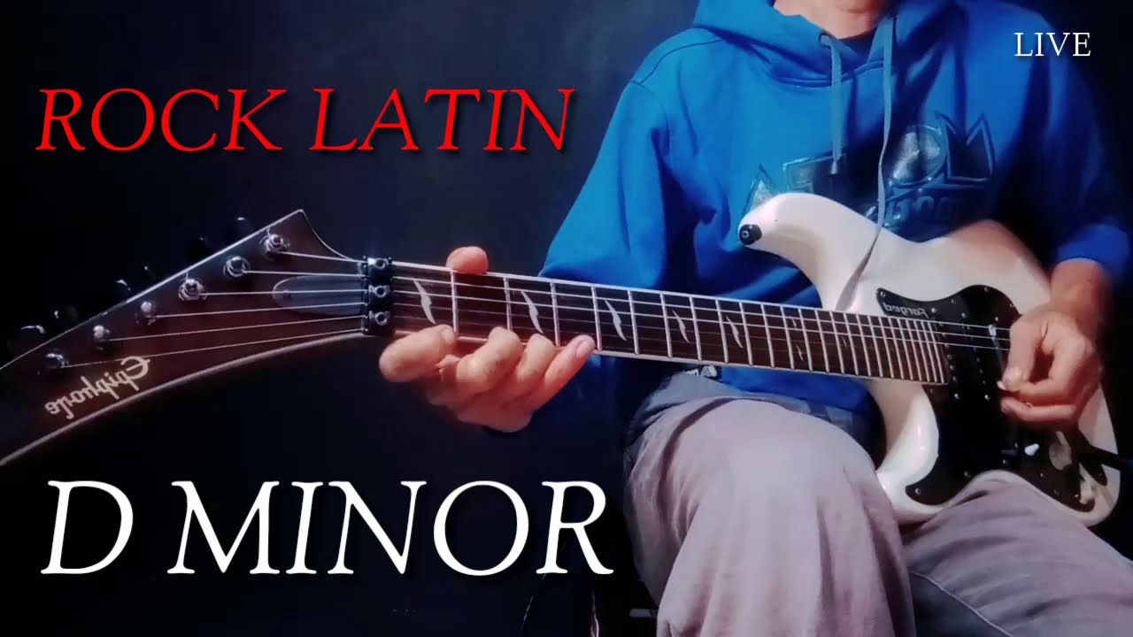 ROCK LATIN GUITAR D MINOR BACKING TRACK JAM IN - CHULUK BLUES - YouTube