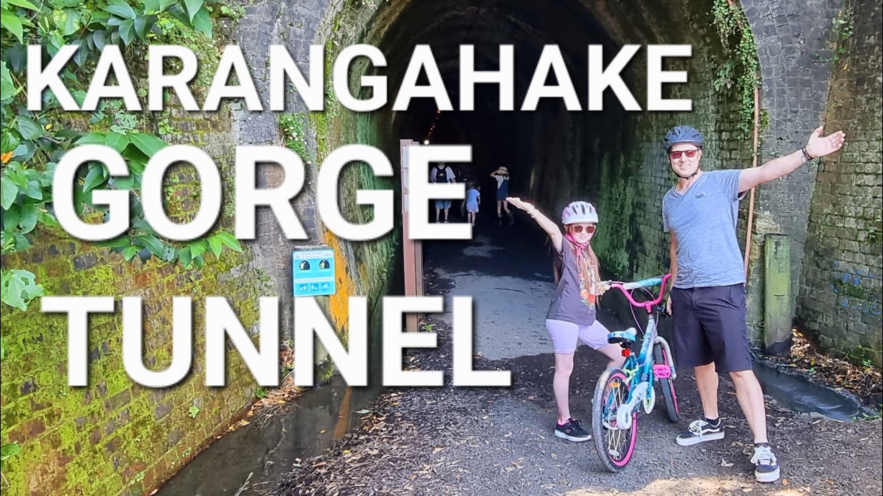 Karangahake Gorge Tunnel / Cycling Hauraki Rail Trail / Paeroa - YouTube
