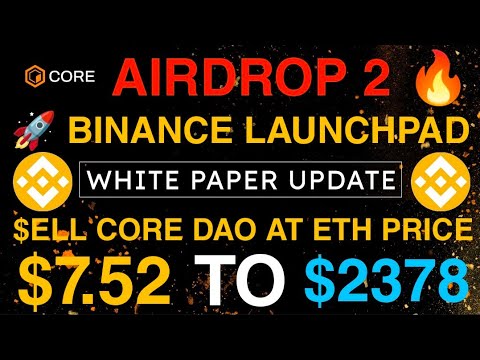 Core Dao 2nd Airdrop ⚡ Launch White paper | Core dao new mining today ...