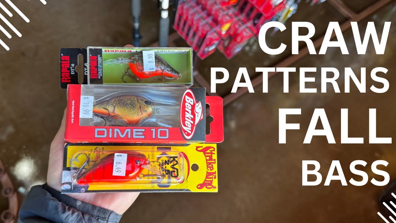 Choosing The Correct Fall Crawfish Patterns - YouTube