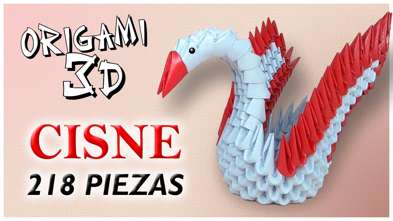 Origami 3D Cisne Mediano 🦢 3D Origami Swan Tutorial 🦢 - YouTube