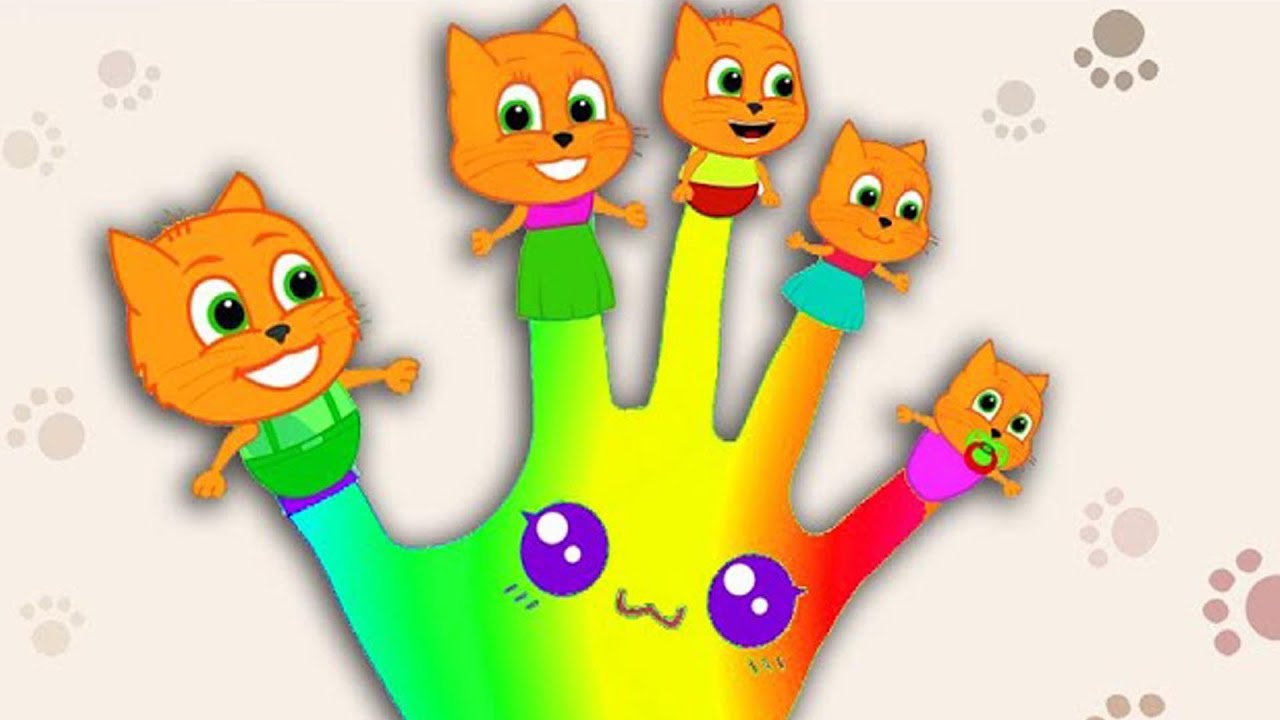 Песни для Детей Finger Family Cat Song Daddy Finger Развивающие ...