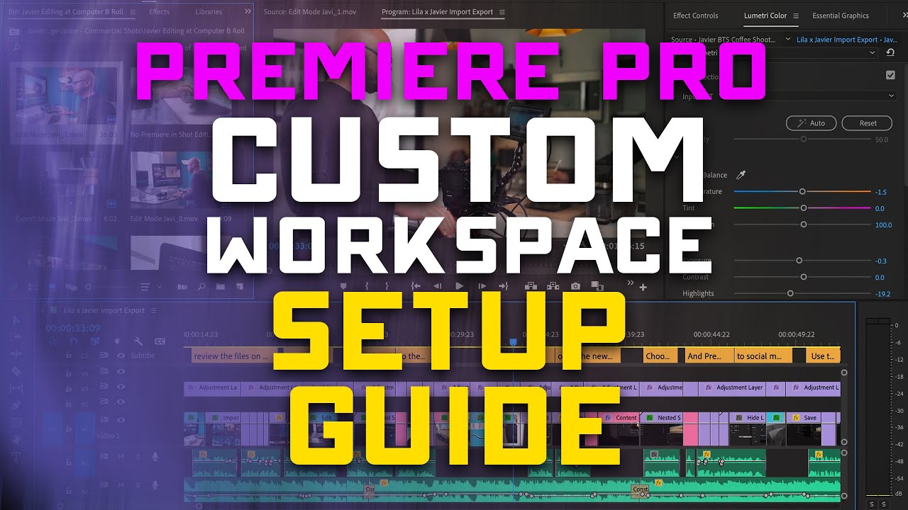 How to Change/Edit/Move A Customized Workspace in Premiere Pro CC - YouTube