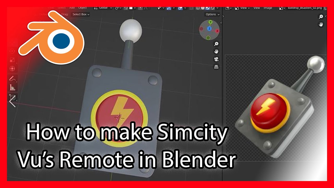 How to make simcity vu's remote in blender - YouTube