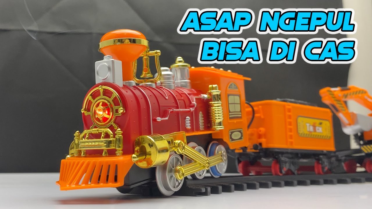 Upgrade asap dan baterai kereta api mainan anak MA military train ...