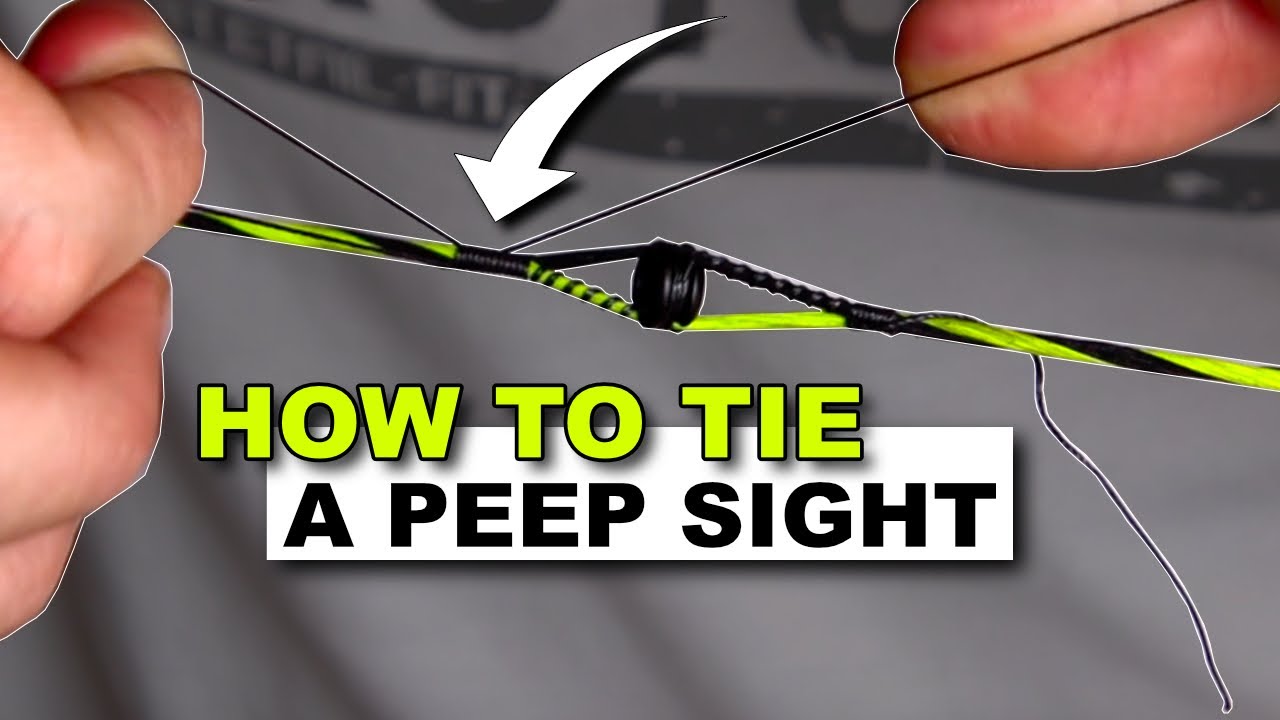 STEP by STEP How to Tie in a Peep Sight! (Clean look) - YouTube