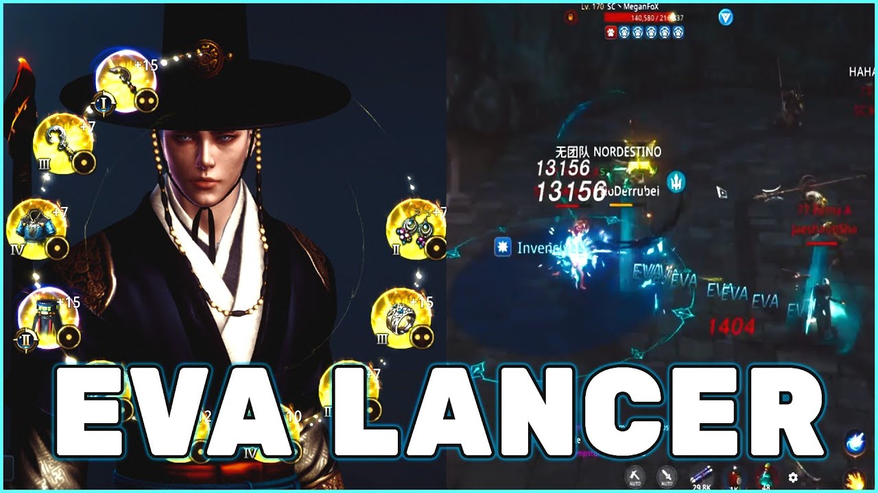 EVA BUILD LANCER " iTioDerrubei" | S.A33 WAR | MIR4 - YouTube