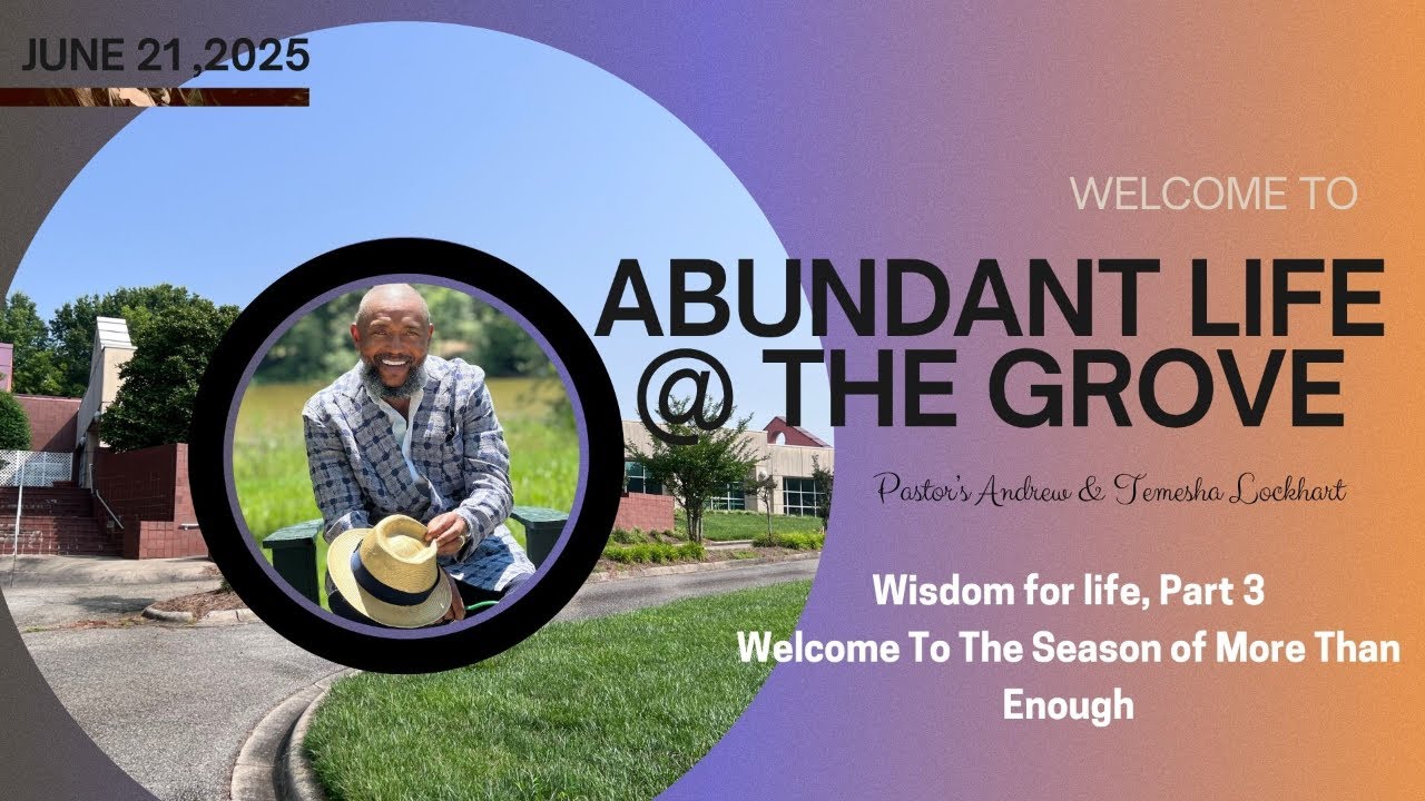 Wisdom For Life Part 3/Season Of More Than Enough/ ~ Pastor Andrew ...