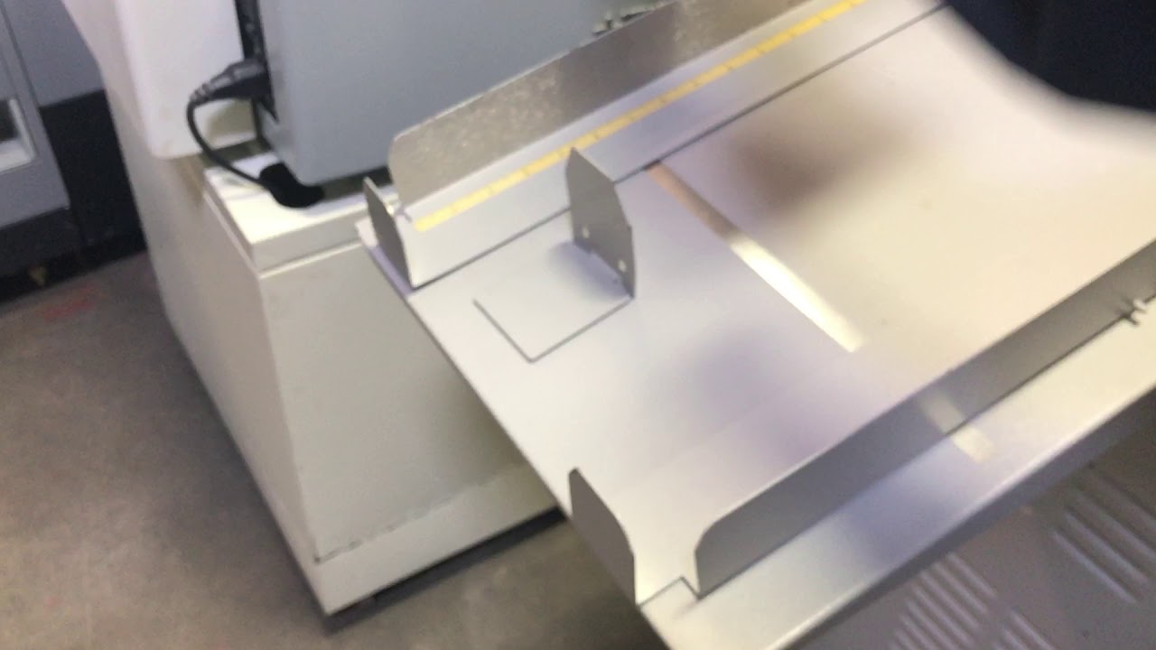 Buy Used Morgana Autocreaser Bindery and Finishing Machine - YouTube