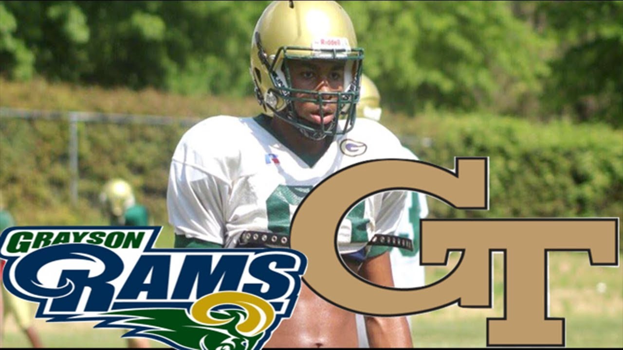 Grayson WR Ryan King talks win over Tucker and Georgia Tech - YouTube