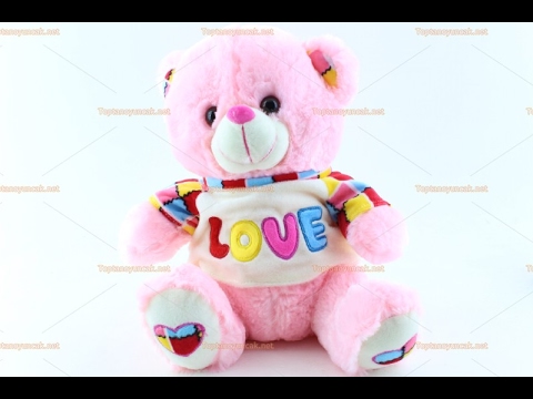 Toptan ucuz peluş ayı oyuncak 30 cm pembe sevgiililer günü