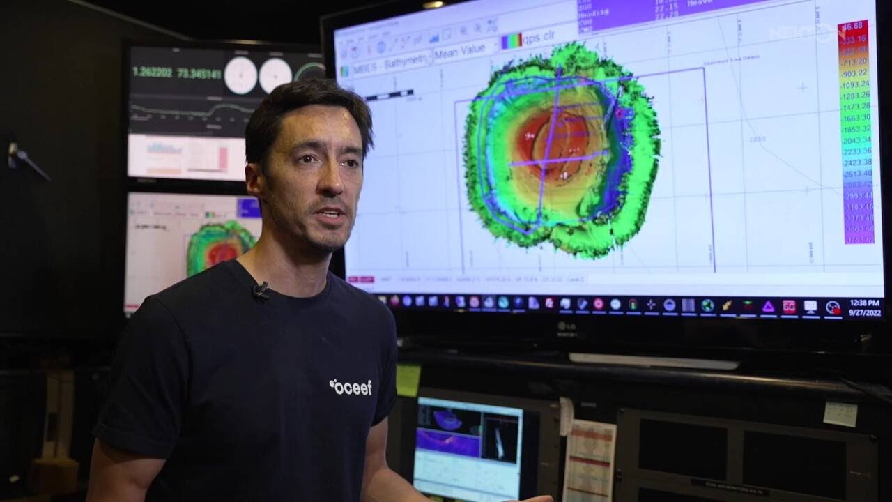 Cameras, lights, lasers and deep water multibeam sonars on the Nekton ...