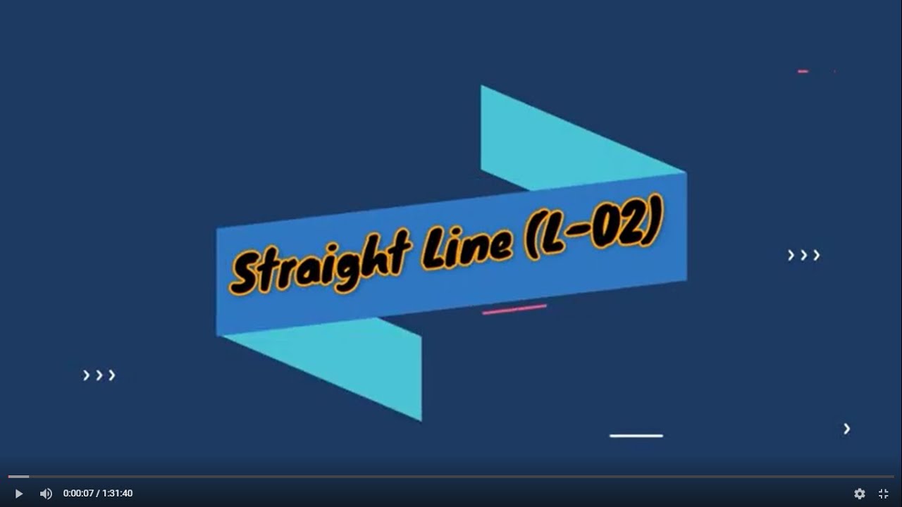 Straight Line (L-02) - YouTube