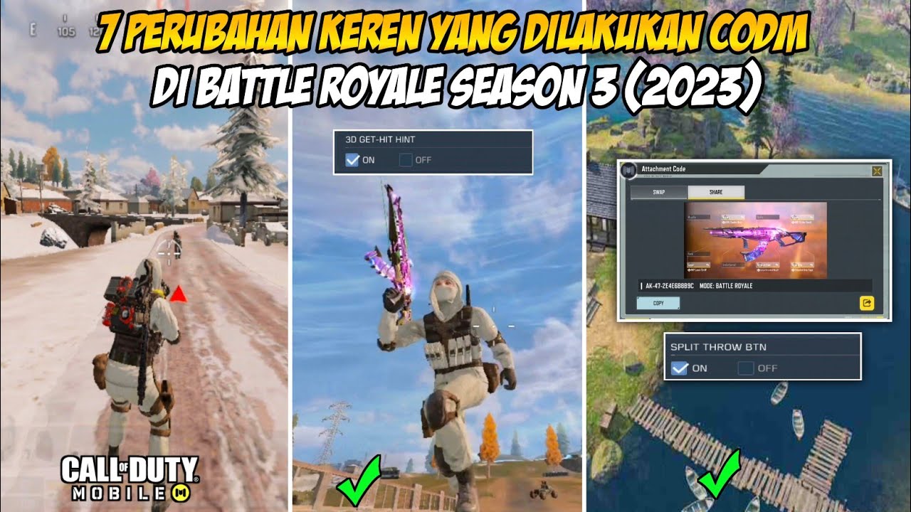 7 perubahan keren yang dilakukan codm di battle royale season 3 (2023 ...
