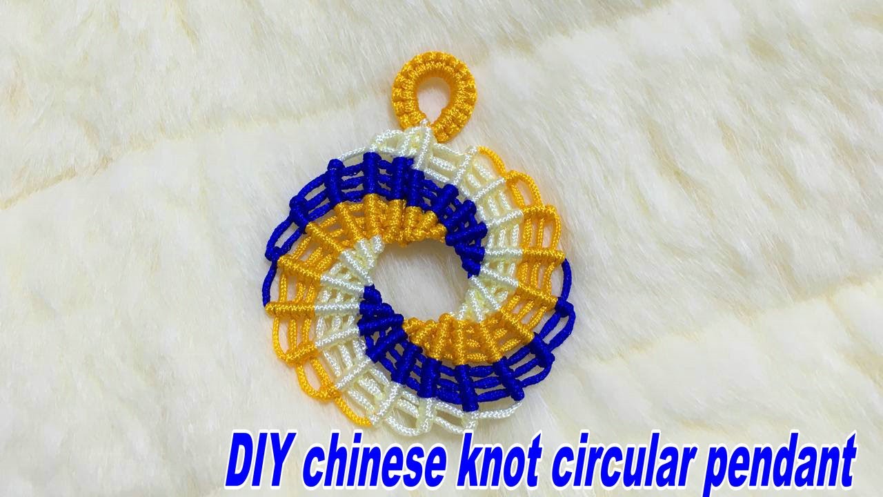 Chinese Knotting tutorial and idea, DIY chinese knot circular pendant ...