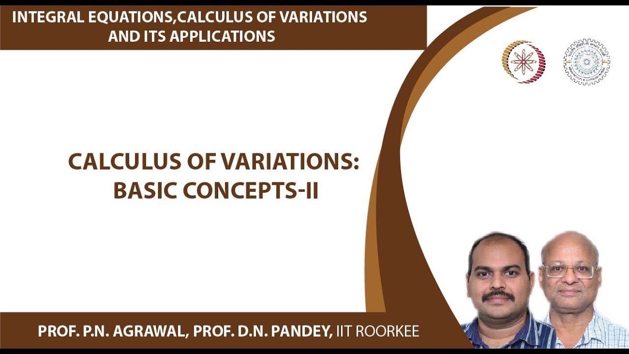 Calculus of variations: Basic concepts-II - YouTube