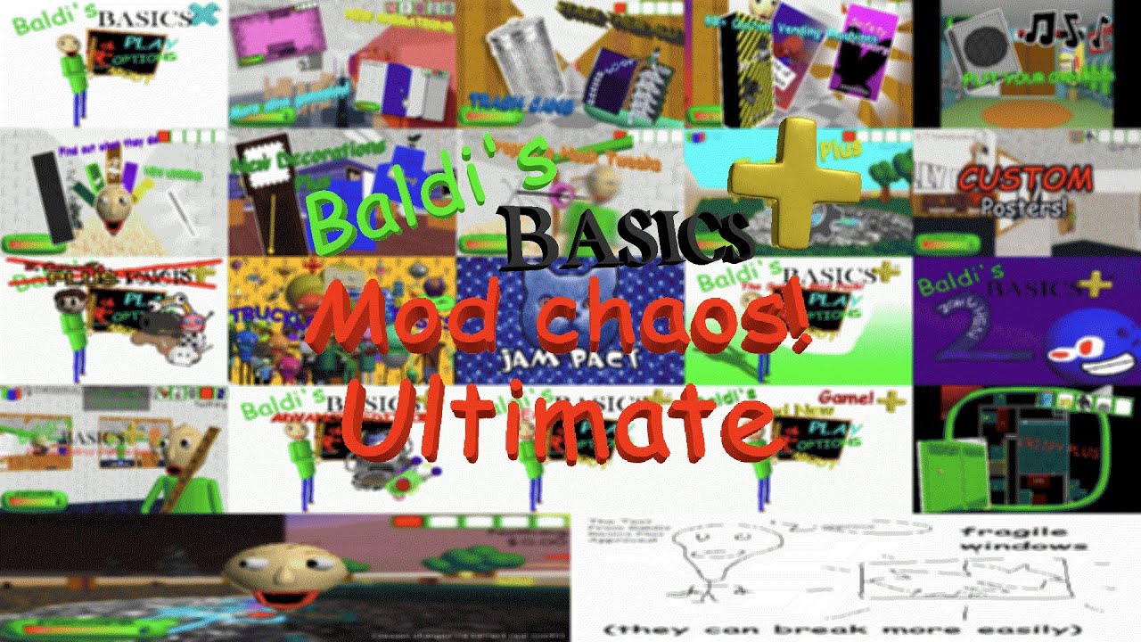Baldi's Basics Plus Mod Chaos Ultimate! - YouTube