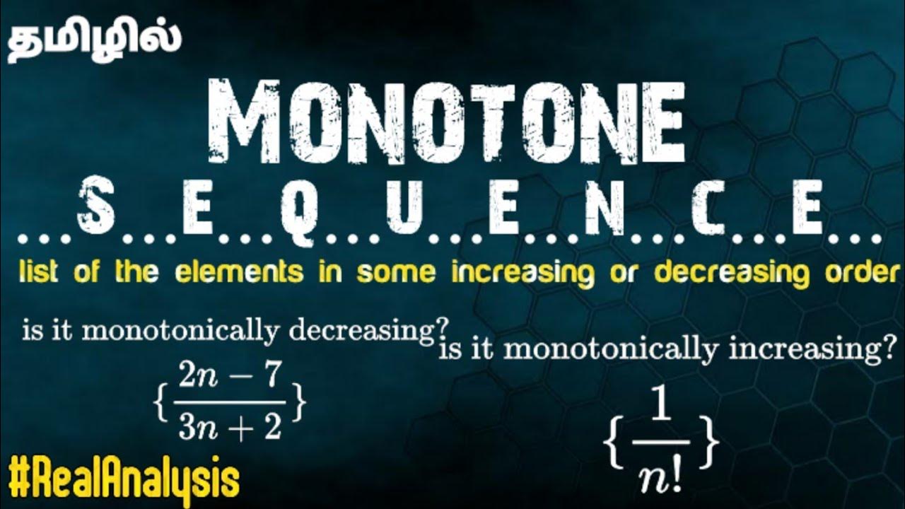 Monotone sequences || Fibonacci sequence || sequence - part 3 - YouTube