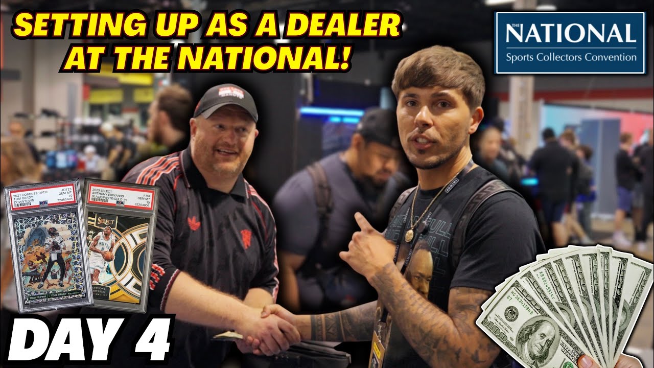 *SETTING UP AS A DEALER AT THE NATIONAL SPORTS CARD SHOW!🤯 - TONS OF ...