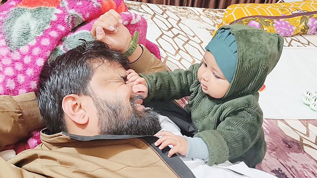 6 months Baby started crying due to father's scolding/ Baby cute ...