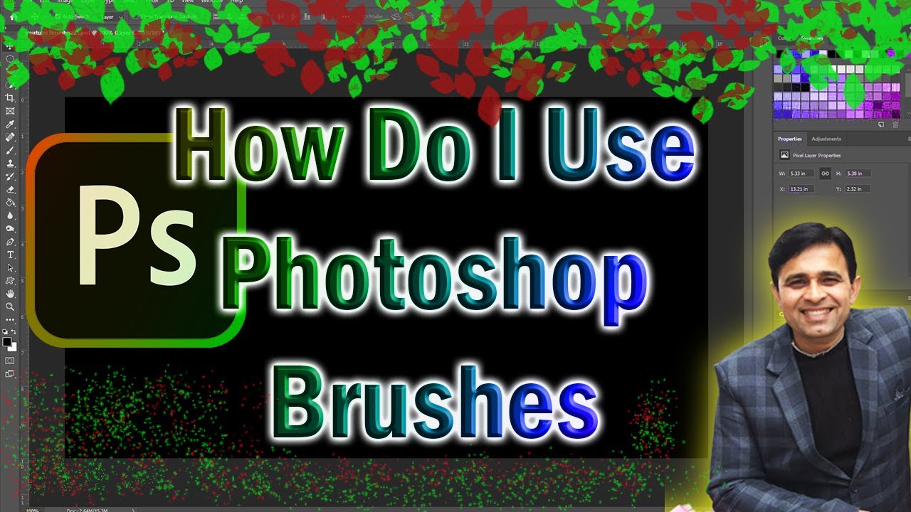 How do I use Photoshop brushes in Photoshop? (Photoshop Tutorial -13 ...