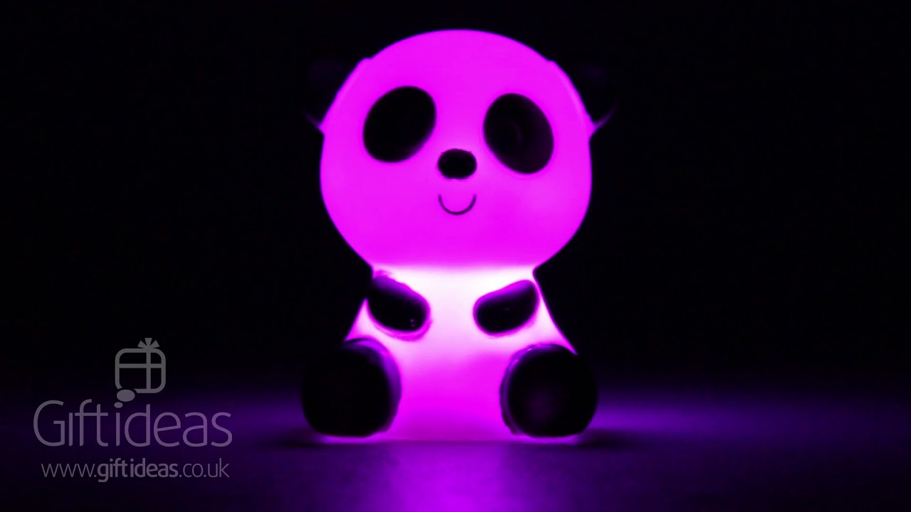 Mini LED Panda Night Light - YouTube