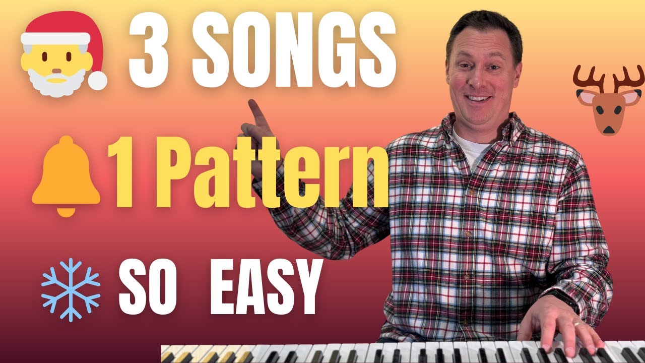 3 Christmas Songs • 1 Easy Pattern (Play This at Your Holiday Party ...