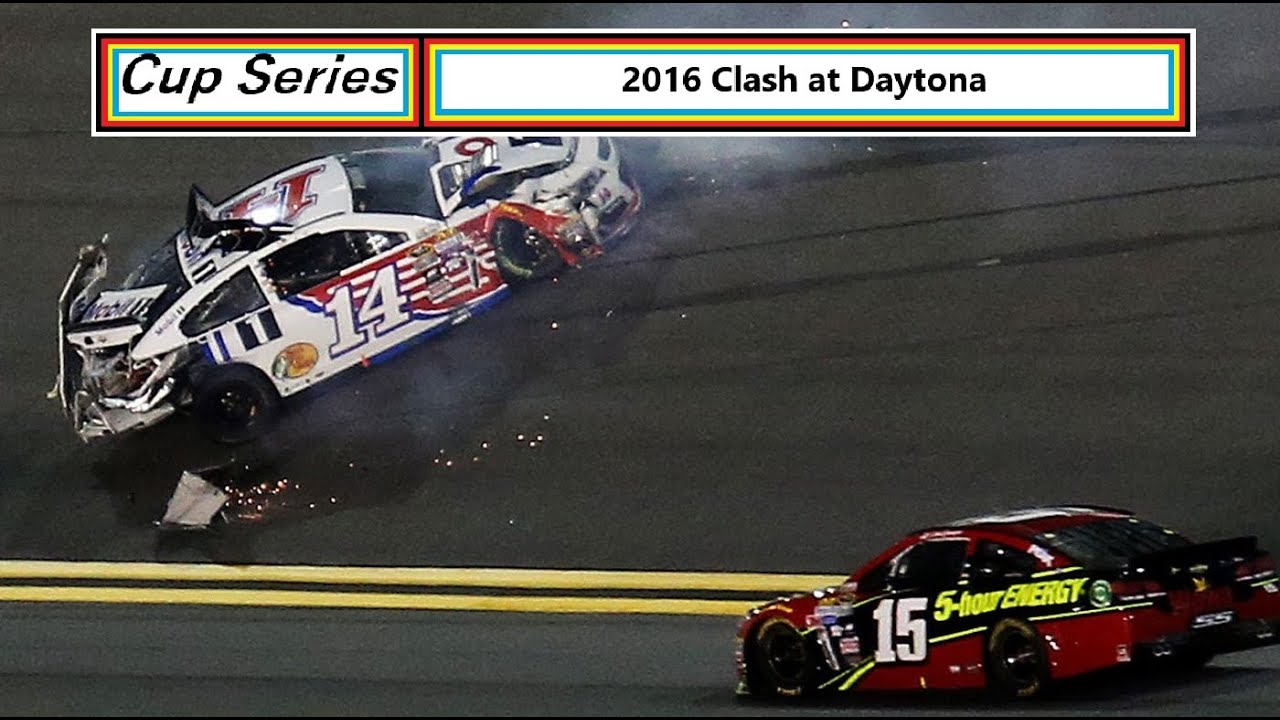 All NASCAR Crashes from the 2016 Sprint Unlimited - YouTube