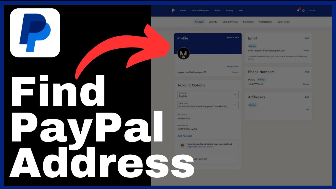 How to Find My PayPal Address - YouTube