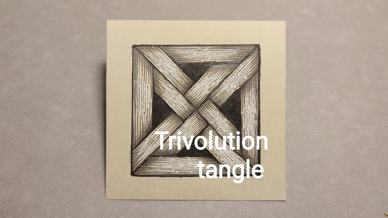 Zentangle patterns No 7: Trivolution tangle - YouTube
