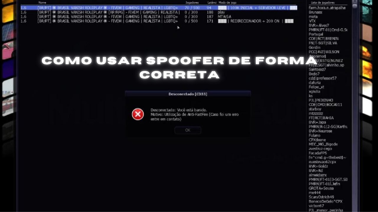 COMO TIRAR BAN DE TODOS SERVE E BAN DO MTA DE GRAÇA SEM TOMA KICK ...