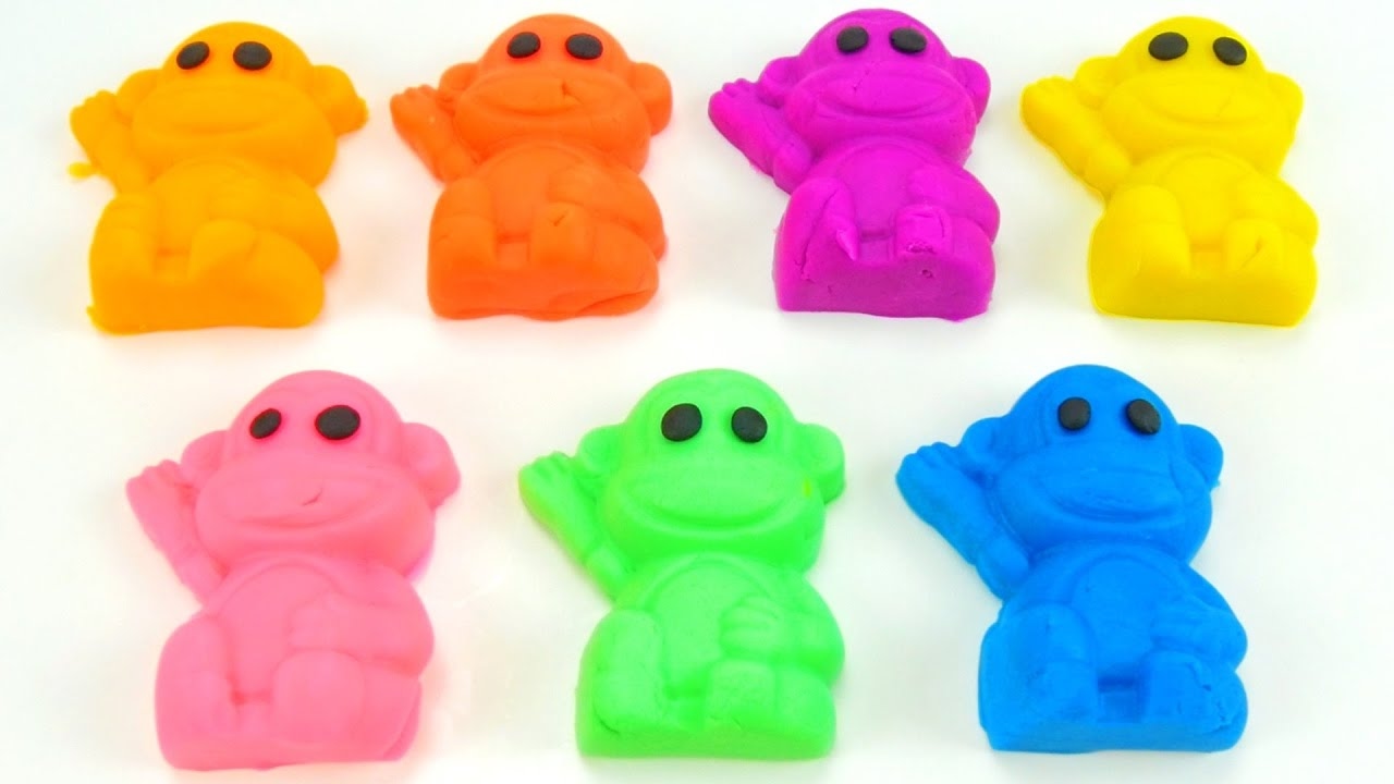 Glitter Playdough Fun Creative Modelling Monkey Play Doh for Kids NEW ...