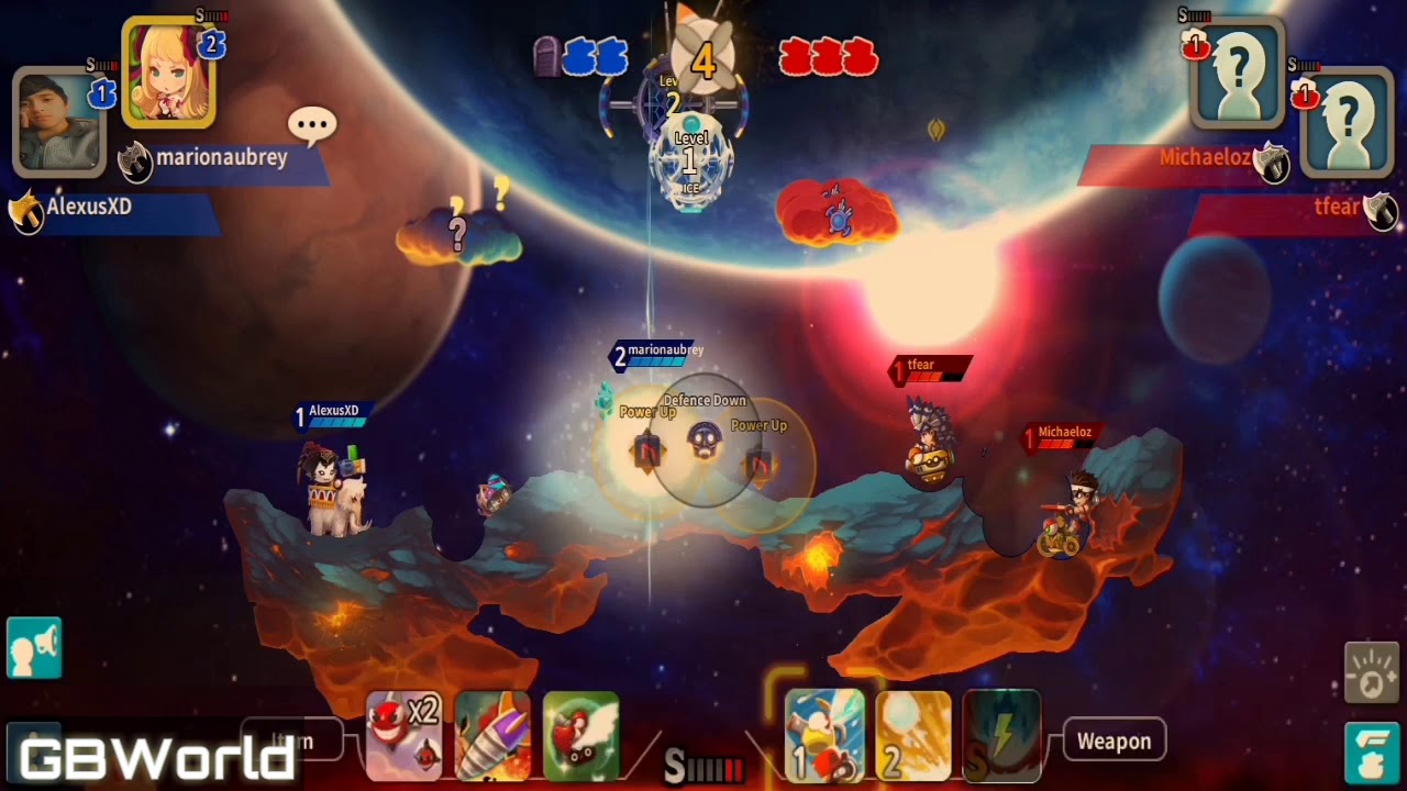 Ep28 GunboundM 2vs2 Gameplay: Ice Storm | Ice | GunBound World Gaming ...