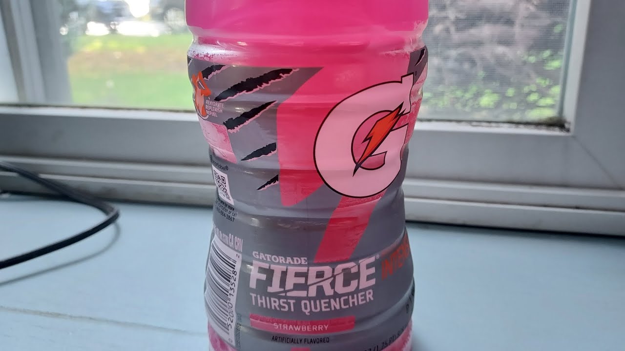 Gatorade FIERCE Strawberry Sip N Review - YouTube