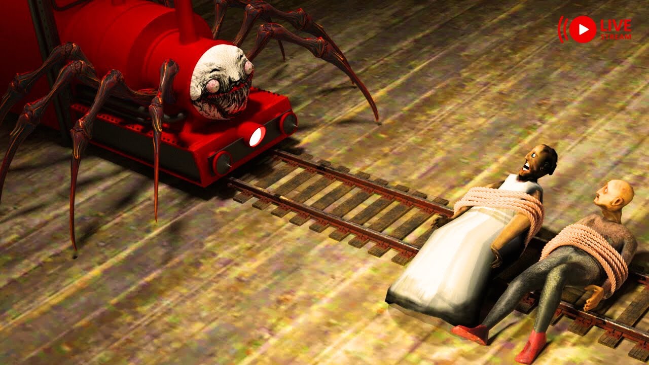 CHOO CHOO CHARLES LIVE | Spider Train Horror Gameplay - Live Escape ...