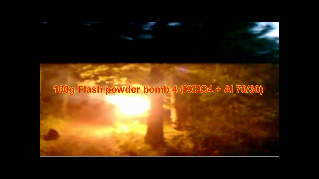 100g Flash powder bomb (KClO4 + Al 70/30) Efect Black smoke LOST - YouTube