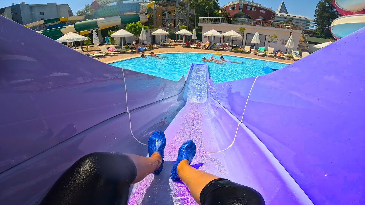 Smallest Water Slide in Alanya, Turkey: Tiny but Mighty - YouTube